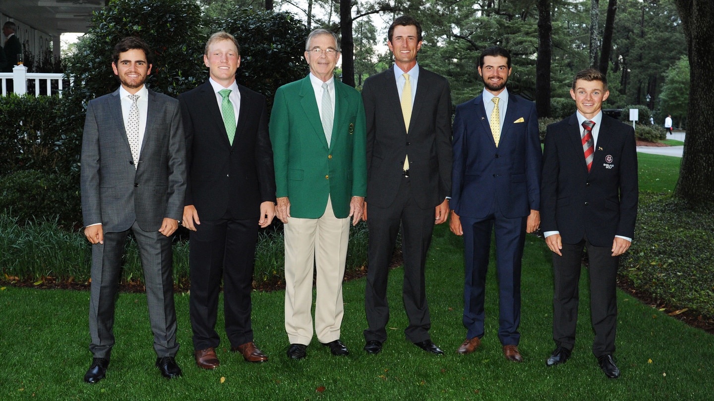 (L-R) Toto Gana of Chile, Brad Dalke, Chairman of Augusta National Golf ...