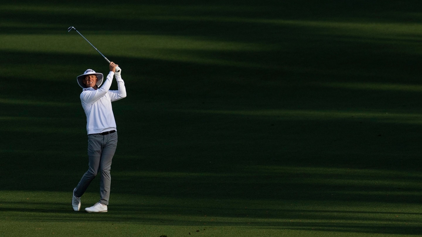 For Masters Rookie, Part of the Thrill is Having a Friend on the Bag