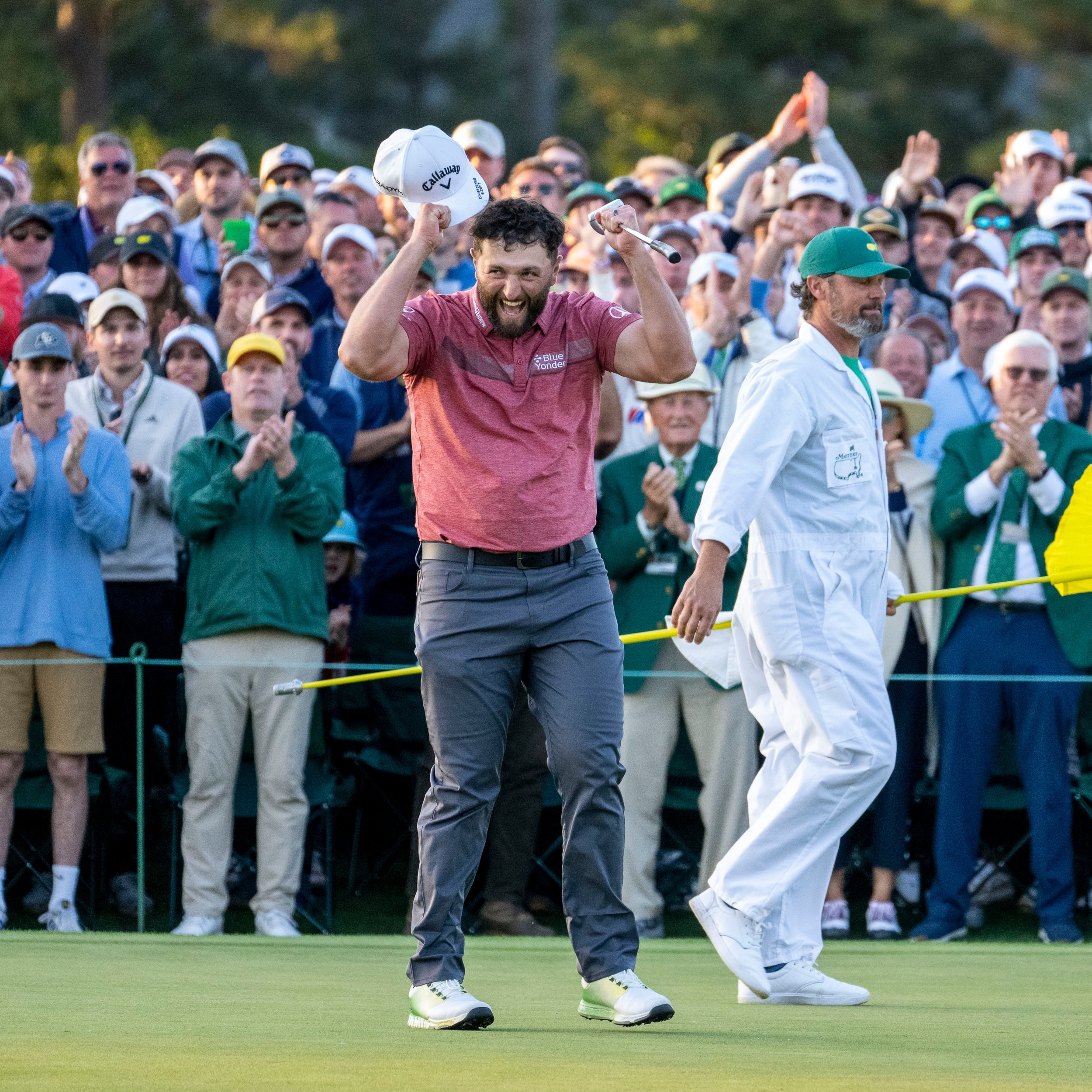 Masters Champion Jon Rahm Of Spain Celebrates After Winning The Final
