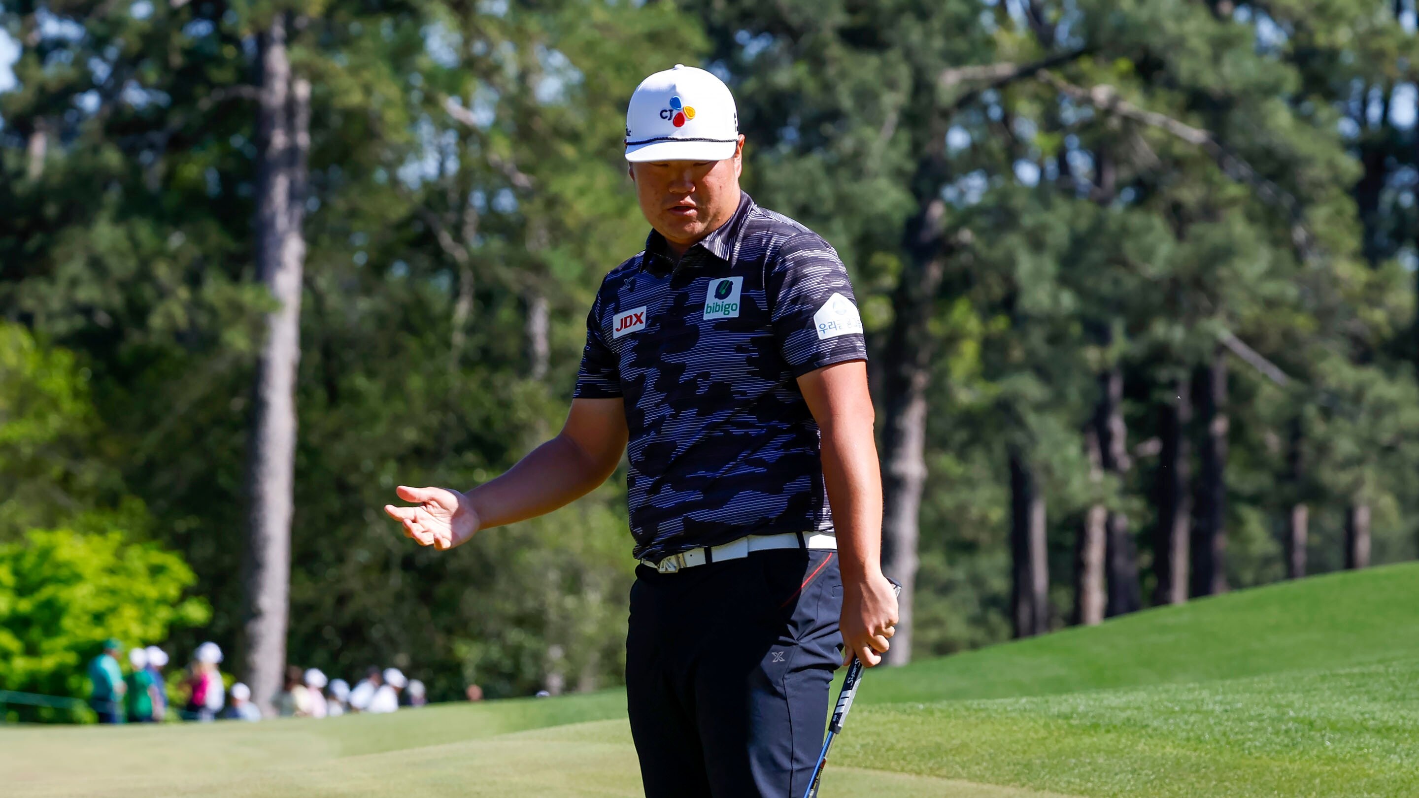 Sungjae Im Of Korea Reacts After An Attempted Birdie On No 8 Where He Sungjae Im Of Korea Reacts After An Attempted Birdie On No 8 Where He