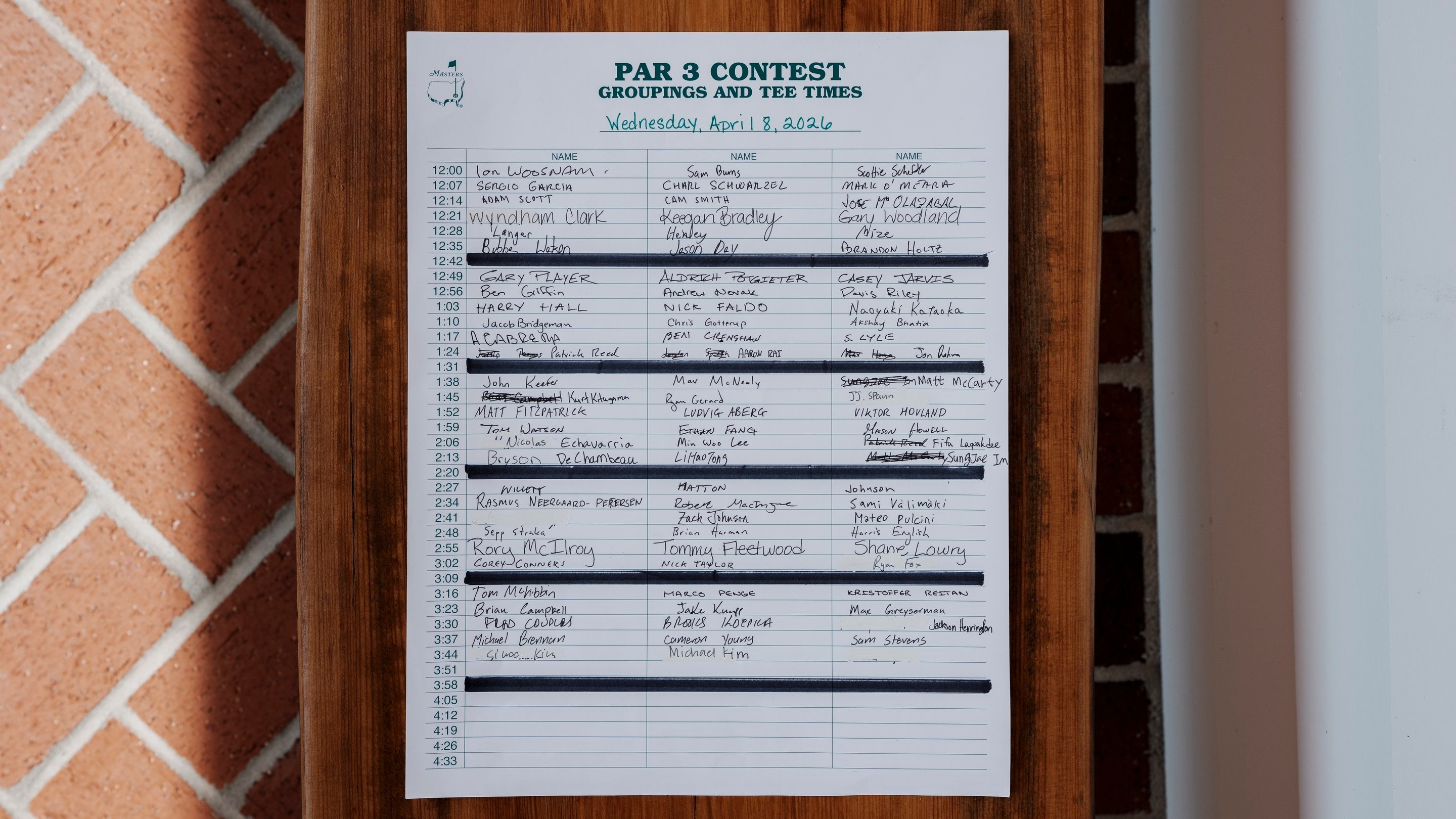 Friends and Family at the Par 3 Contest